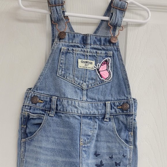 OshKosh B'gosh | Bottoms | Childrens 2t Denim Overalls With Butterfly ...